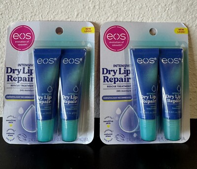 2 Pack EOS Intensive Dry Lip Repair 24 Hr Moisture Rescue Treatment | eBay