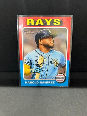 2024 Topps Heritage SP Short Print Harold Ramírez Tampa Bay Rays #72 | eBay