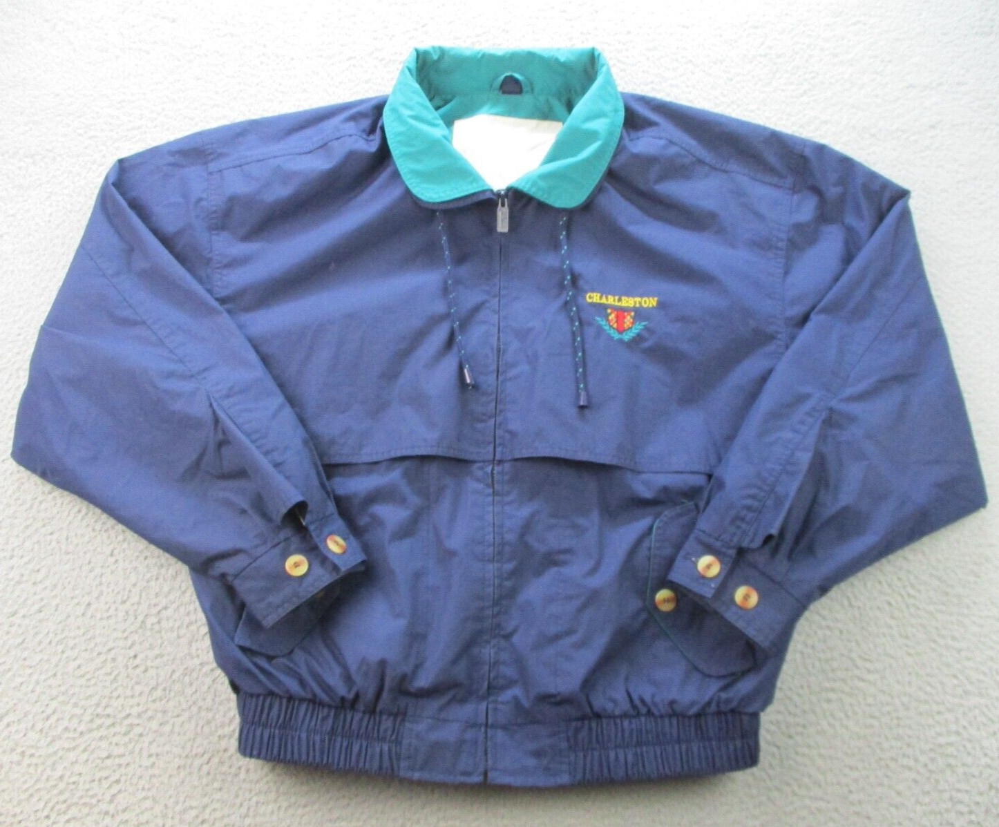 Vintage Yacht Sailing Boating Jacket Mens Large Blue … - Gem