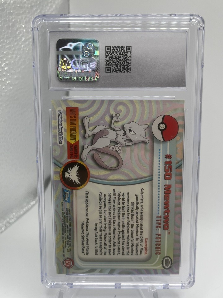 2000 Topps Pokemon Series 3 Mewtwo Card #150 CGC 10 | eBay