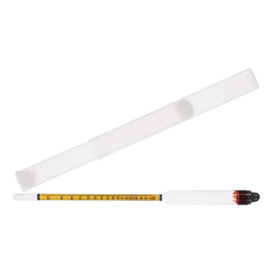 High-Precision Alcohol Hydrometer 0-100 Alcohol Meter with Yellow Scale ...