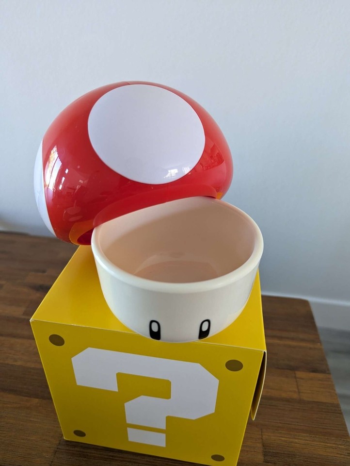 Super Nintendo World Toadstool Cafe Mario Toad Mushroom Soup Bowl With ...