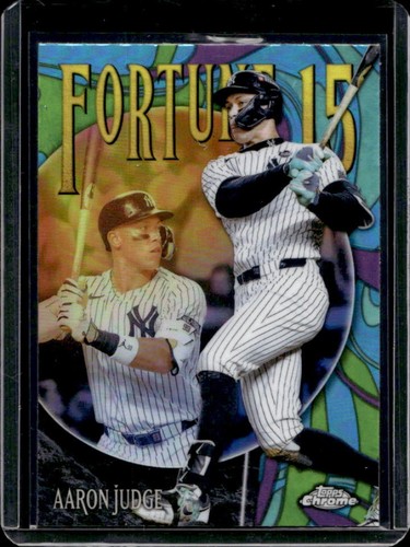 2025 Topps Chrome Aaron Judge Fortune 15 #F15-1 Yankees | eBay