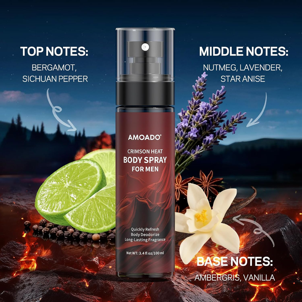Men’S Body Spray Set – Body Spray for Men,Deodorizing Body Mist ...