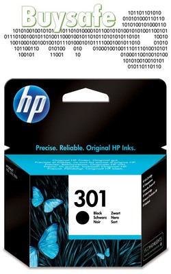 HP 301 black ink cartridge for HP Deskjet 2542 Printer 884962894392 ...