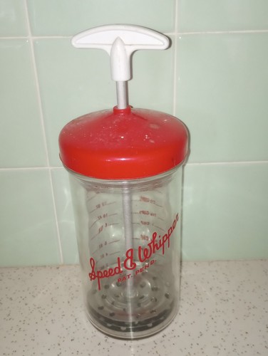 Vintage Speed E Whipper Jar Whipped Cream Maker 2 Cups 16 oz 1950's | eBay