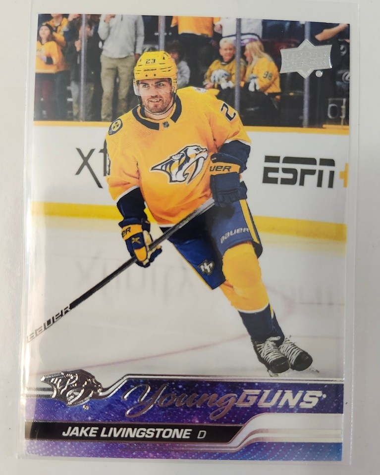 2023-24 Upper Deck Young Guns Jake Livingstone RC Nashville Predators ...