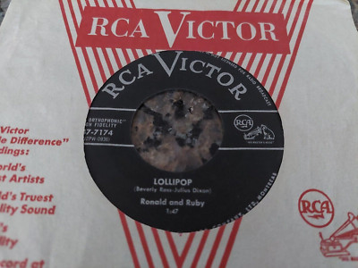 RONALD And RUBY 45 " Lollipop / Fickle Baby " RCA VICTOR Canada 1958 ...