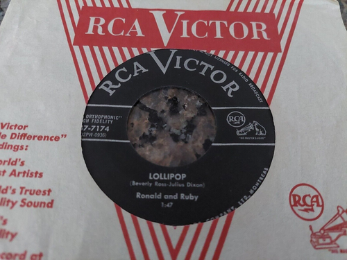 RONALD And RUBY 45 " Lollipop / Fickle Baby " RCA VICTOR Canada 1958' | eBay