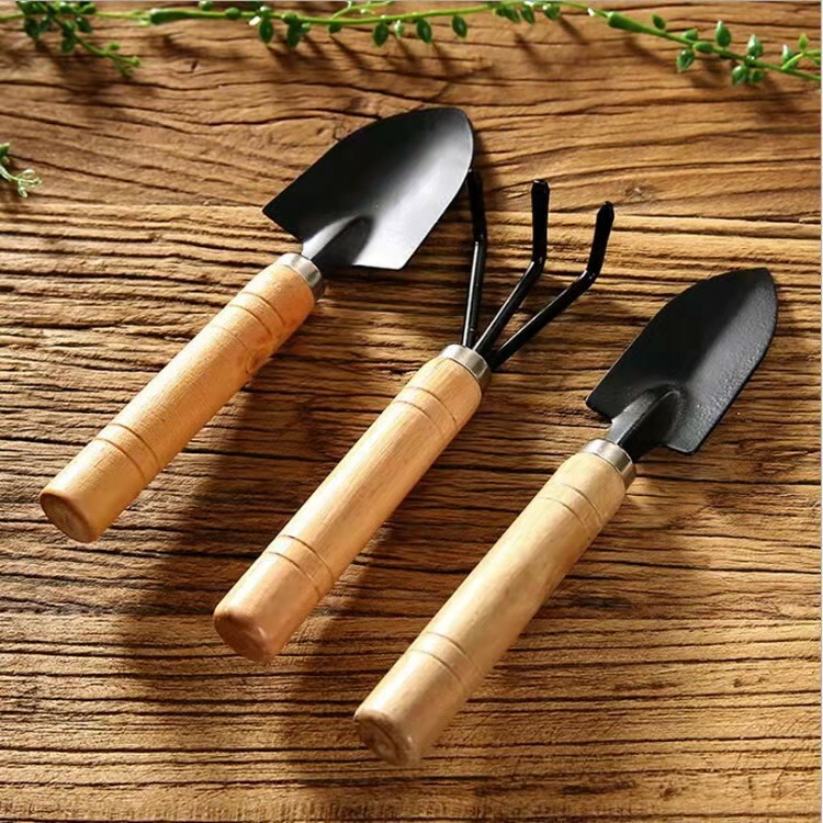 3pcs Garden Tools Set Mini Trowel Rake Shovel For Small Pot Plants Home ...