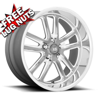 17 inch 17x7 US Mag U130 Bullet Gunmetal wheels rims 5x4.5 5x114.3 +1 ...