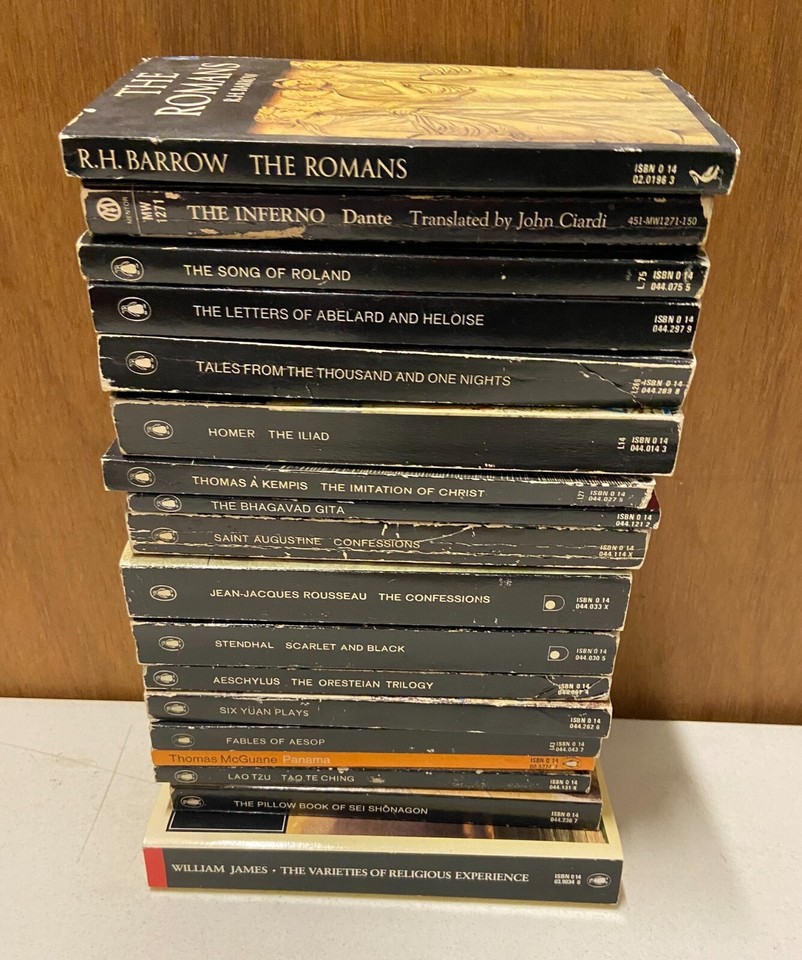Lot 18 Penguin Classics Paperback English Classicism Books Vintage | eBay