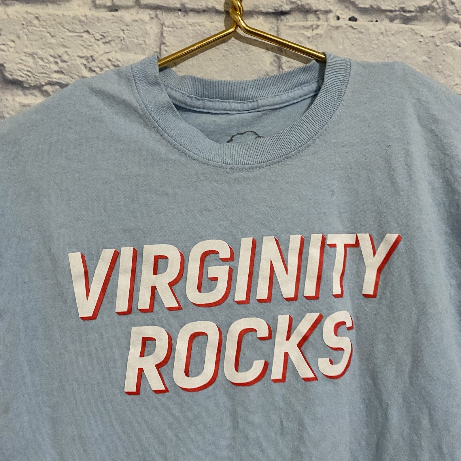 Virginity Rocks Danny Duncan Youtuber Merch T-Shirt Blue Short Sleeve ...