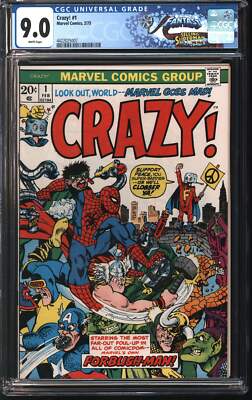 Marvel Comics Crazy! #1 2/73 FANTAST CGC 9.0 White pages | eBay