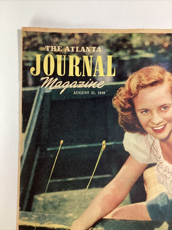 Okefenokee Swamp Girl Waycross GA Print Ad 1949 ATL AJC Cecilia Voight ...