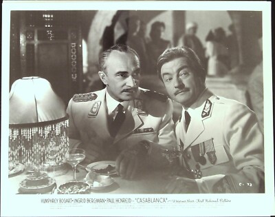 Casablanca 8 x !0 Still 1942 Claude Rains & Conrad Veidt! | eBay