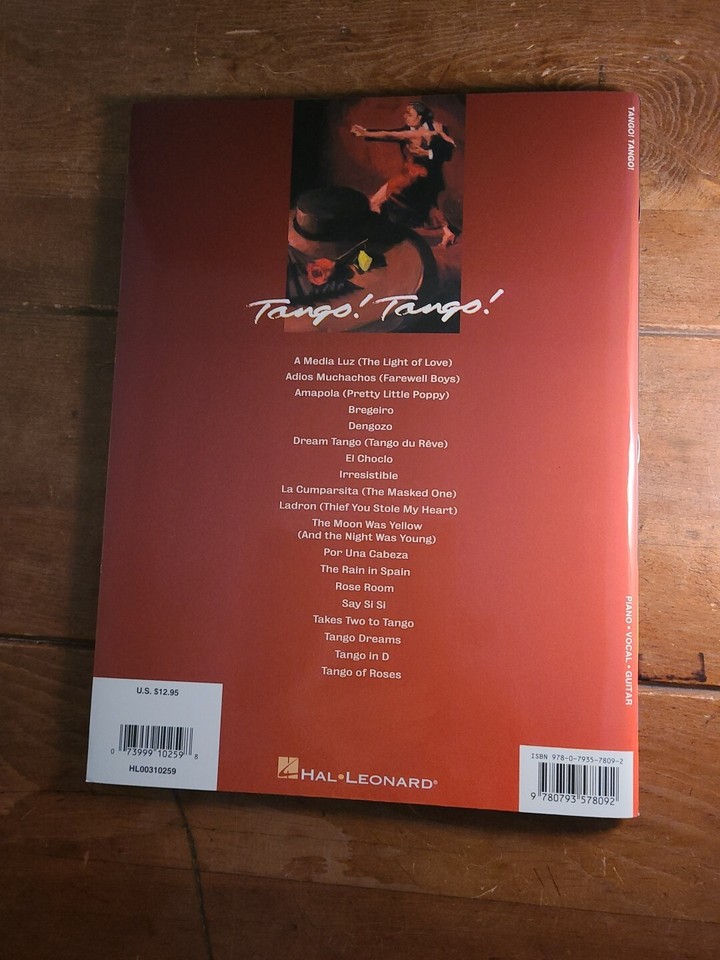 Tango! Tango! Hal Leonard Piano Vocal Guitar Music Book New (2019 ...