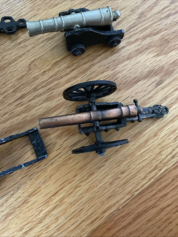 Vintage Cast Iron Metal Toy Cannons Civil War Artillery | eBay