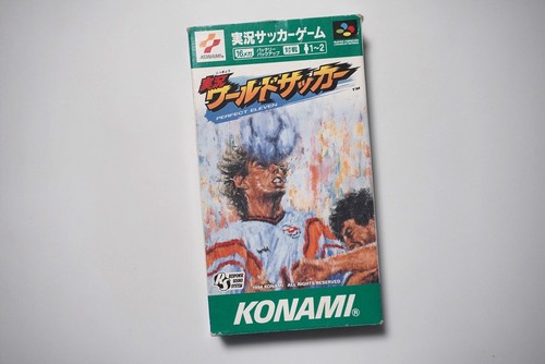 Super Famicom Jikkyou World Soccer Perfect Eleven boxed Japan SFC game ...