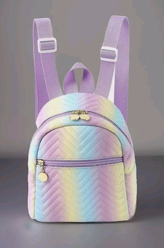 Candy Color Rainbow Mini Zipper Backpack | eBay