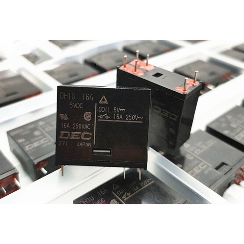 2Pcs DEC TYPE DH1U 5VDC Power Relay 6Pins 16A 250VAC #F23 | eBay
