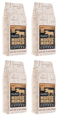 Moose Munch Ground Coffee by Harry & David, 4/12 oz bags(Milk Chocolate ...