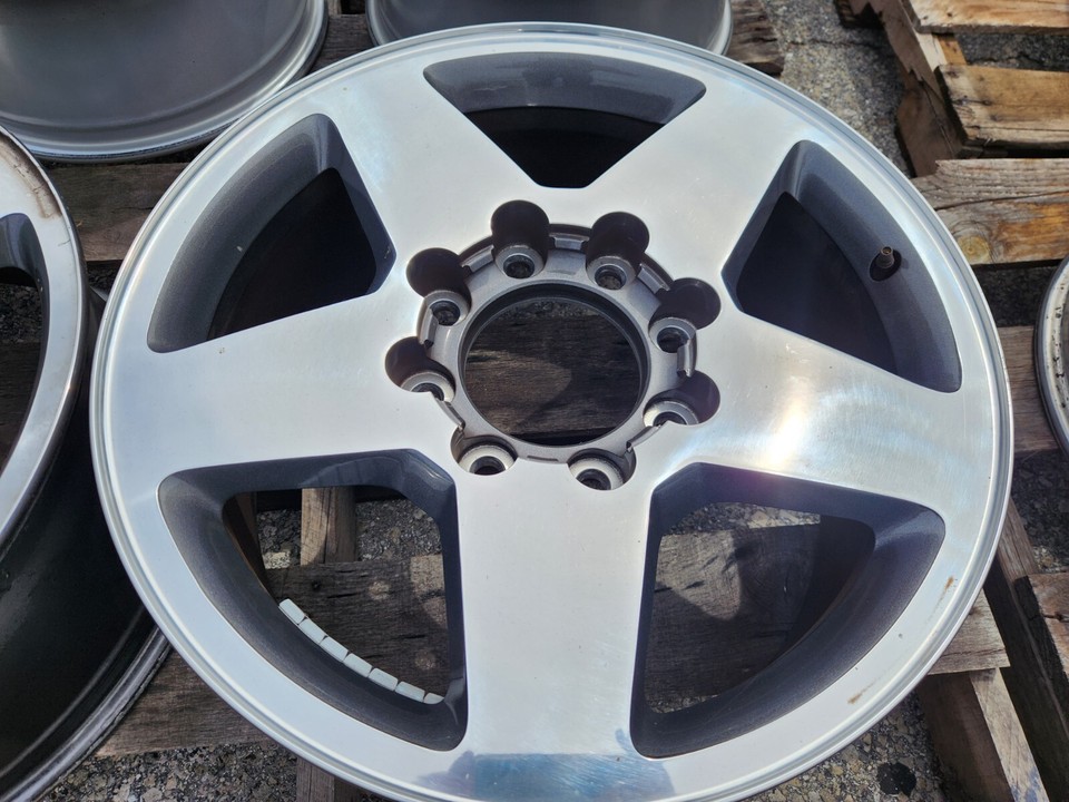 11-15 Sierra Silverado 2500 HD 20x8.5 20" OEM Wheel Pol w/ Charcoal Rim ...