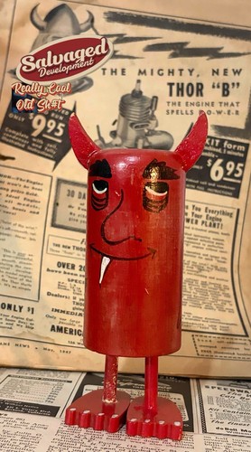 Vintage Pride Creations Popsie Red Devil GO TO HELL Original Sticker | eBay