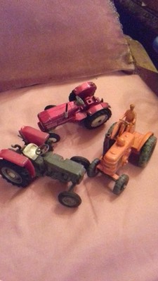 3 OLD VINTAGE DINKY TRACTORS, DIE CAST. | eBay UK