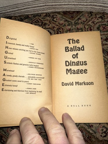 The Ballad of Dingus Magee by Markson, David With Signed Letter By ...