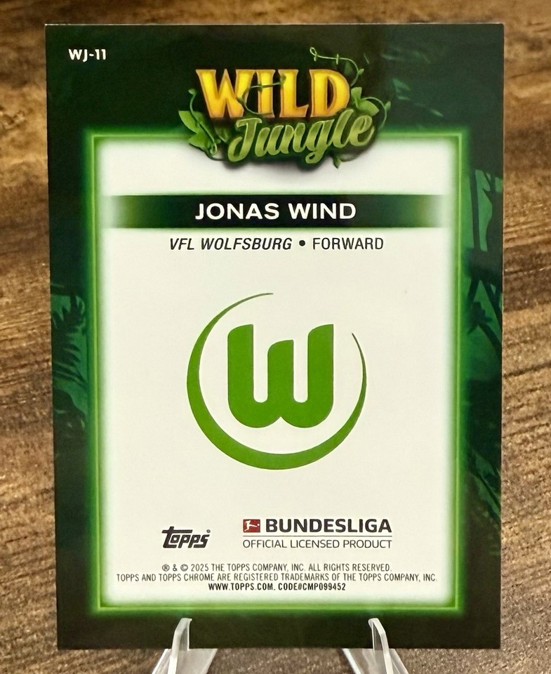 2024-25 Topps Chrome Bundesliga Jonas Wind Wild Jungle Lion Variation # ...