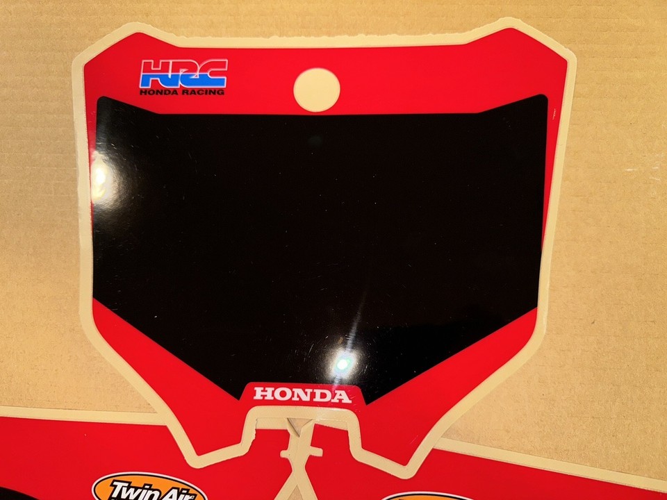 2002 2007 HONDA Polisport Restyle Plastic Gen2 CR125CR250 Number Plate ...