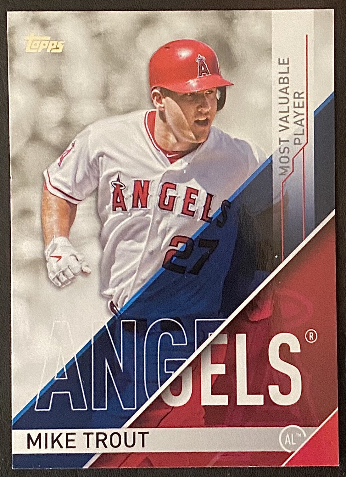2017 Topps Baseball Most Valuable Player MVP-1 Mike Trout Los Angeles ...