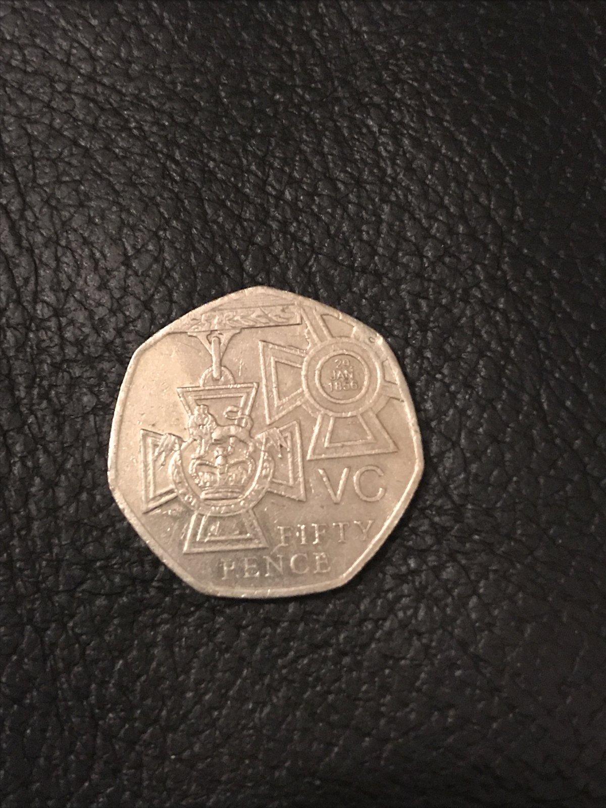 2006 50P COIN RARE VC VICTORIA CROSS 60 YEARS SINCE END OF WW2 FIFTY ...