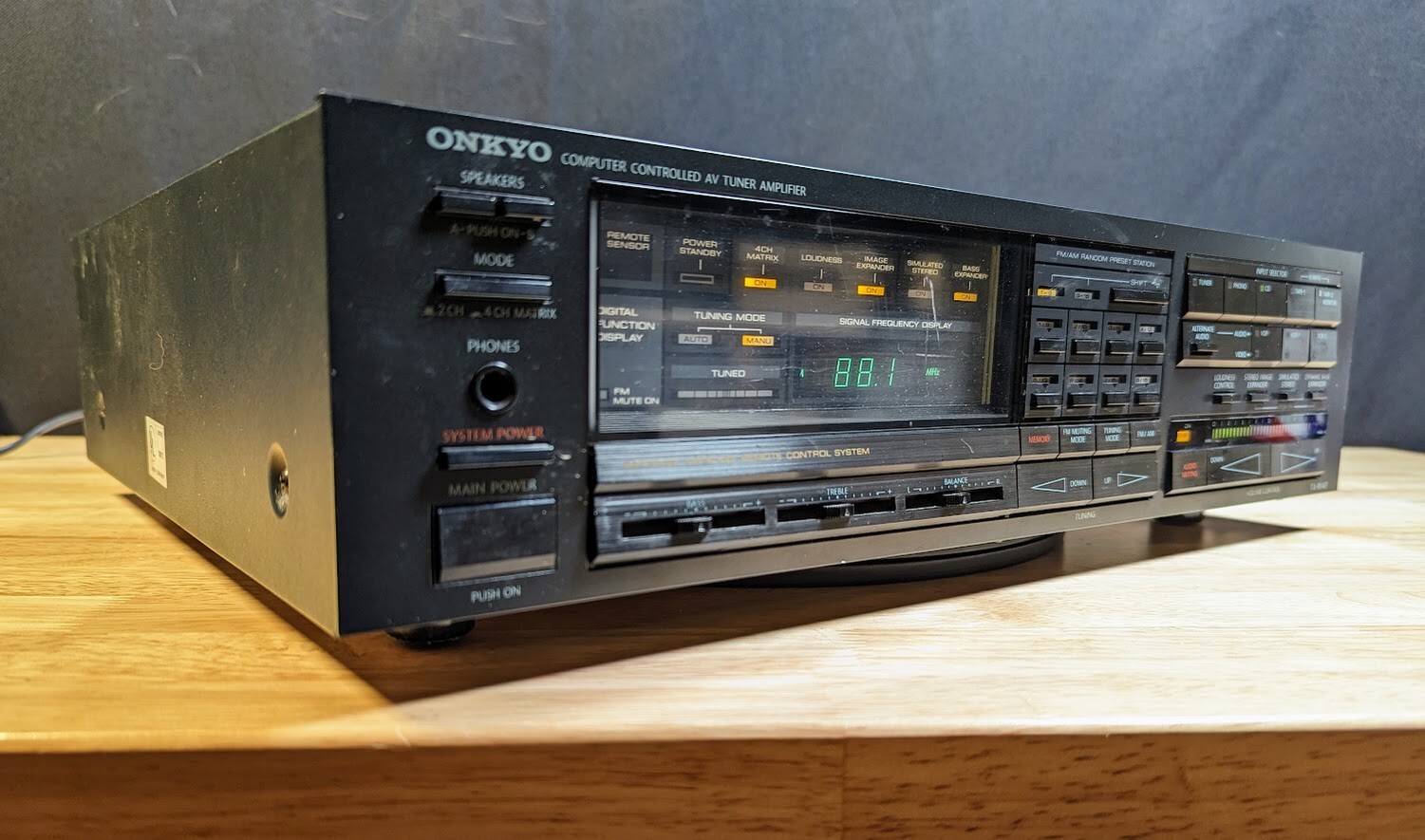 Onkyo Receiver TX-RV47 Computer Controlled AV Tuner Amplifier Vintage ...