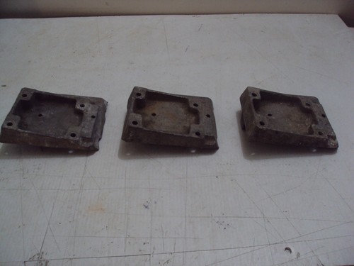 3 Vintage G.E.M. Mcculloch go kart engine mounts, Angled, Rupp, Margay ...