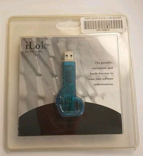 iLok For Pro Audio - Vintage New In Package (Blue USB Connector) gen 1 ...