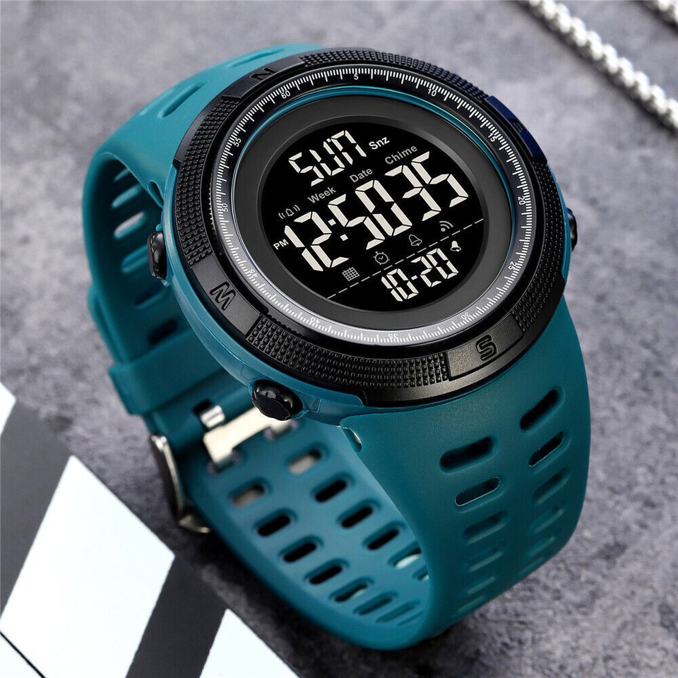 SKMEI Men Watch Outdoor Digital Sport Wristwatch Countdown LED Light ...