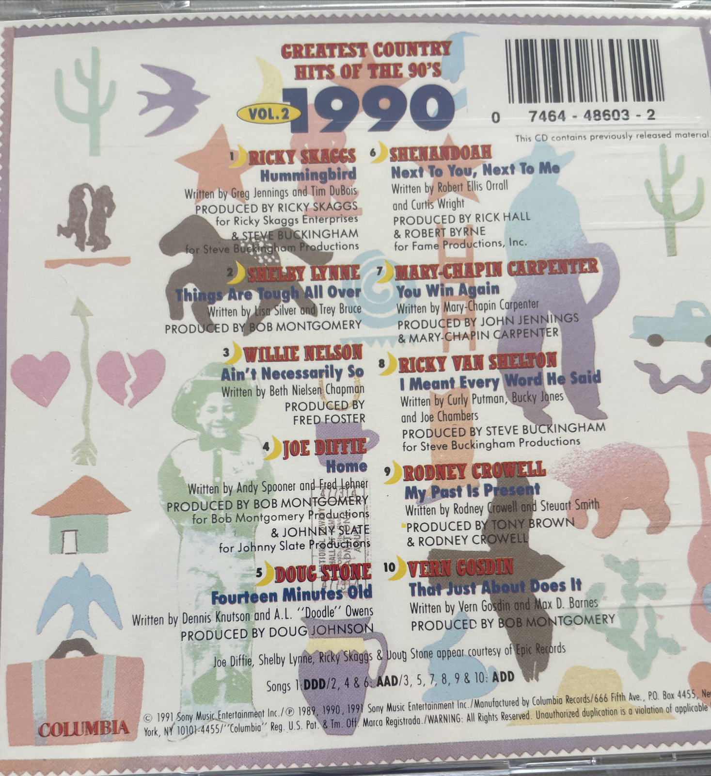 Greatest Country Hits of the 90's, Vol. 2 by Various Artists (CD, Sep ...