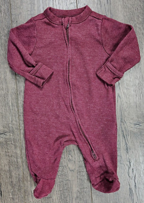 Baby Boy Clothes Old Navy Up 7lbs Preemie Newborn Burgundy Footed ...