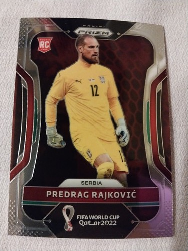 2022 PREDRAG RAJKOVIC PANINI PRIZM WORLD CUP SOCCER ROOKIE CARD RC #258 ...