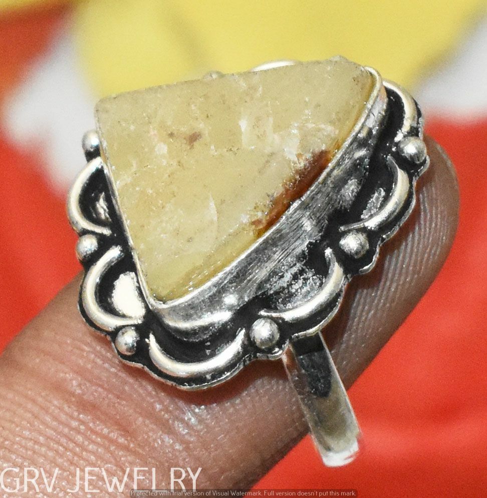 Druzy Gemstone Ring 925 Silver Overlay Us Size 6.5" U295-C184 | eBay