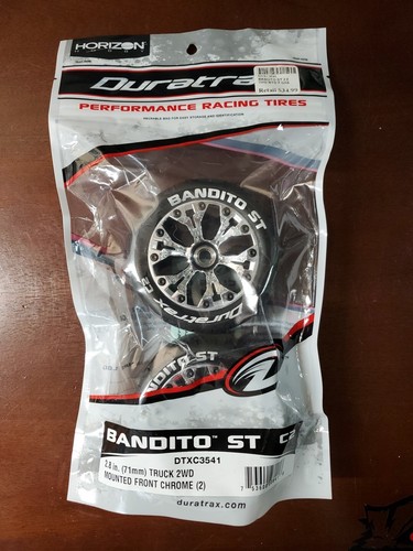 Duratrax DTXC3541 Bandito ST C2 2.8" 2WD Front Tires/Wheels Jato Nitro ...