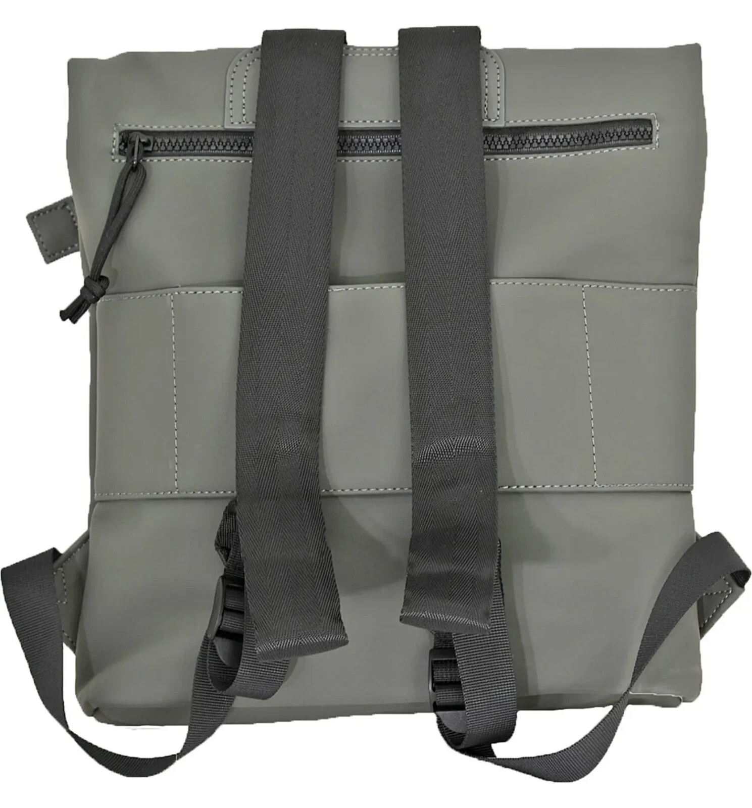 DuChamp London Rubberized Small Foldover Backpack~Charcoal~NEW!!! | eBay