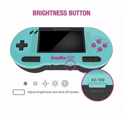 Green SupaBoy SFC Portable System for SNES and Super Famicom Games New ...