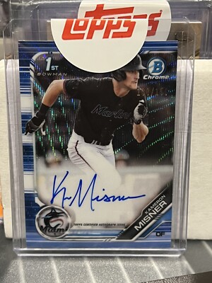 2019 Kameron Misner Bowman Chrome Blue Wave Refractor Auto /150 | eBay