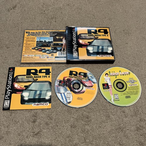 R4: Ridge Racer Type 4 Sony PlayStation 1 PS1 Complete CIB w/ Manual ...