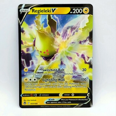 Regieleki V 057/195 Ultra Holo Rare Silver Tempest Pokemon TCG | eBay