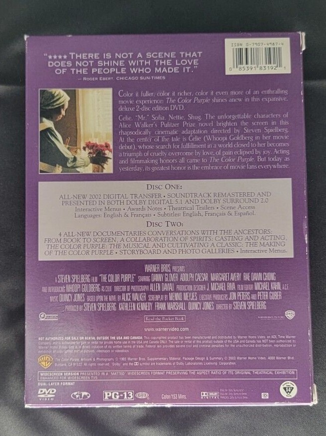 The Color Purple - DVD - VERY GOOD 85391163107| eBay