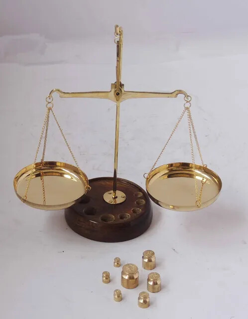 Brass Weighing Machine Tarazu 50 gm - 6.5*3*7.5 inch | eBay
